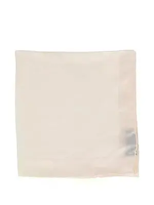 TOM FORD Satin-finish Rolled-edge Pocket Square - White