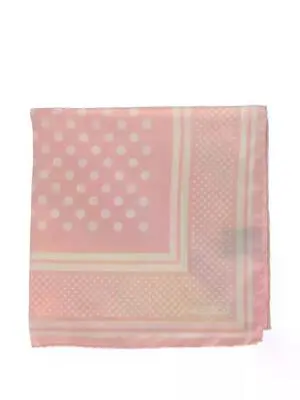 TOM FORD Polka-dot Silk Pocket Square - Orange