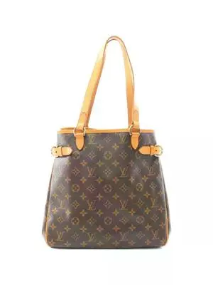 LOUIS VUITTON Monogram Batignolles Vertical Tote Bag - Brown