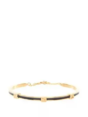 Fendi Forever Ff Motif Enamel Detail Bracelet - Gold