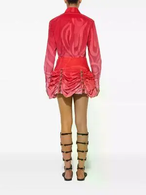 Emilio Pucci Marmo Degradé-print Ramie Shirt