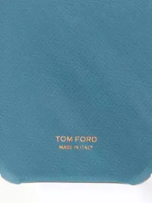 TOM FORD Logo-print Grained-leather Phone Case