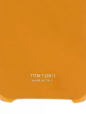 TOM FORD Logo-print Grained-leather Phone Case