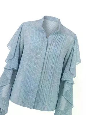Barbara Bui Ruffled Sleeve Shirt