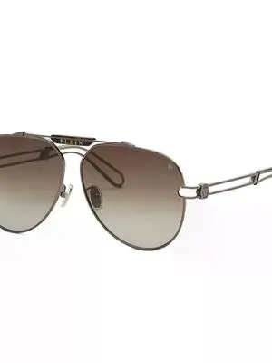 Philipp Plein Gradient Pilot-frame Sunglasses - Grey