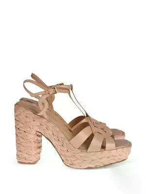ANDREA CARRANO Caged T-bar Sandals