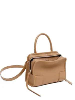 Loewe Amazona 180 Small Leather Handbag - Brown