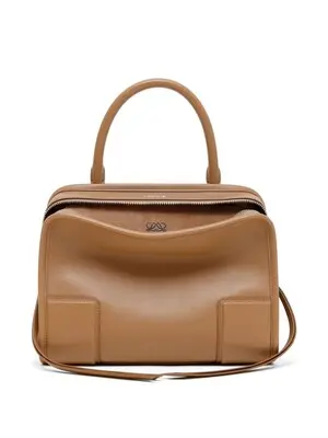 Loewe Amazona 180 Small Leather Handbag - Brown