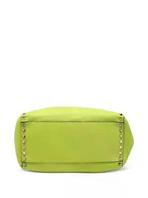Valentino Garavani Rockstud Leather Tote Bag - Green