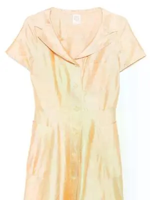 Gianfranco Ferre Silk Button-up Midi Dress