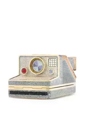 Judith Leiber Crystal Embellished Camera Clutch Bag