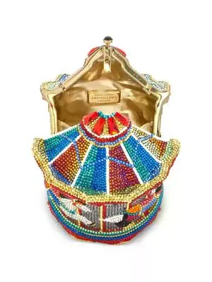 Judith Leiber Jane's Carousel Clutch Bag - Brown