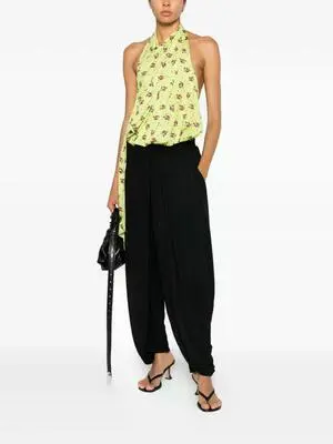 Coperni Sarouel Gathered Trousers - Black