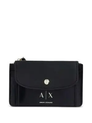 Armani Exchange Logo-print Wallet - Black