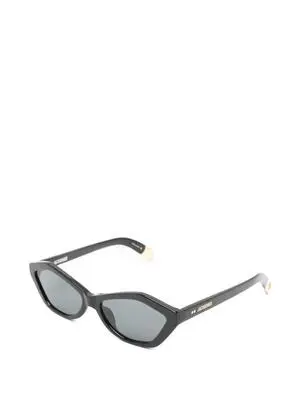 Jacquemus Geometric Frame Sunglasses - Black