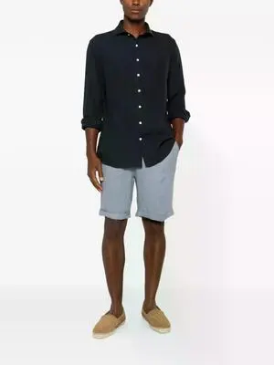 PROFUOMO Long-sleeve Spread-collar Shirt
