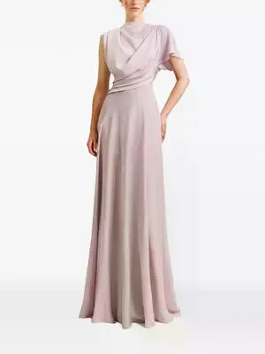 GEMY MAALOUF Draped Cut-out Dress - Pink