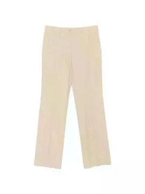 Miu Miu Beige Pressed Crease Trousers