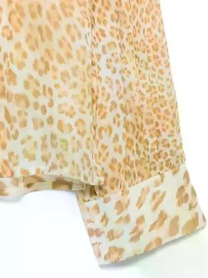 Roberto Cavalli 2000s Leopard Print Blouse