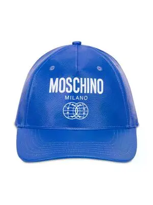 Moschino Six-panel Cap With Logo Print - Blue