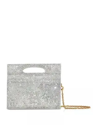 Tyler Ellis Mini Stella Crystal-embellished Tote Bag - Silver