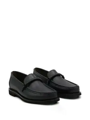 Brunello Cucinelli Monili Leather Loafers