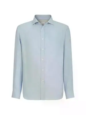 Brunello Cucinelli Spread Collar Shirts For Men