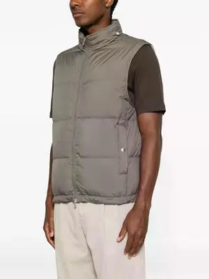 Brunello Cucinelli Lightweight Techno-fabric Down Vest With Packable Hood