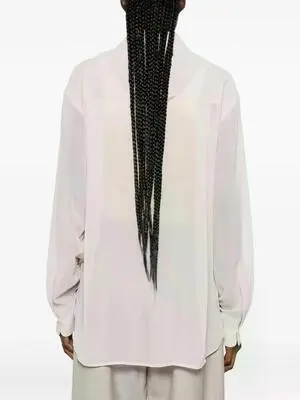 THE FRANKIE SHOP Sheer Button-up Shirt