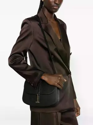 TOM FORD T-clasp Grained Leather Shoulder Bag
