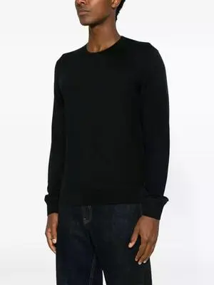 TOM FORD Long Sleeve Crew Neck Sweater - Black