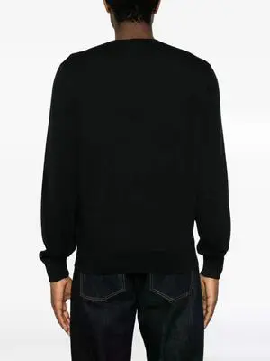 TOM FORD Long Sleeve Crew Neck Sweater - Black