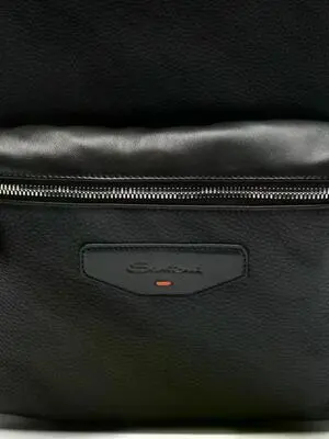 Santoni Grained Leather Backpack