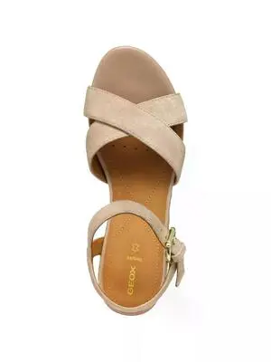 Geox Ischia Corda Crossover-strap Wedge Sandals