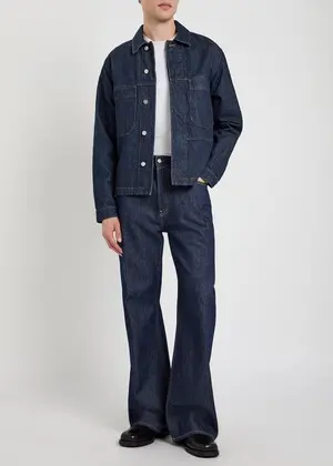 Stone Island Patch Pocket Denim Overshirt - Indigo