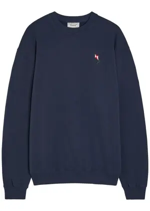 FORET Embroidered Cotton Sweatshirt