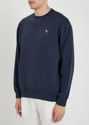 FORET Embroidered Cotton Sweatshirt