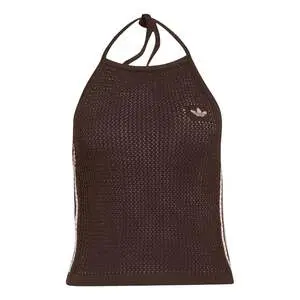 Adidas Adidas Crochet Halter Top Brown