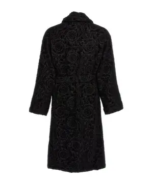 Versace All-over Baroque Shawl Lapels Bathrobe