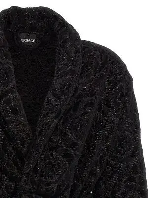 Versace All-over Baroque Shawl Lapels Bathrobe