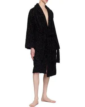 Versace All-over Baroque Shawl Lapels Bathrobe