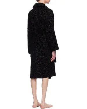 Versace All-over Baroque Shawl Lapels Bathrobe