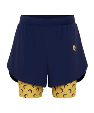 MARINE SERRE Athleisure Shorts With Moon Graphic