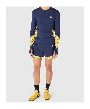 MARINE SERRE Athleisure Shorts With Moon Graphic