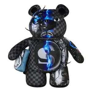 SPRAYGROUND Cyborg Roboandroid Terminator Moneybear Backpack - Black