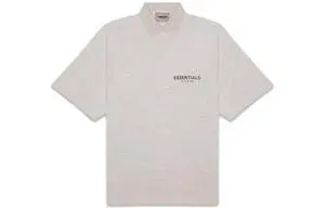 Fear Of God Fw20 Polo Shirt 'heather Oatmeal