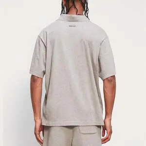 Fear Of God Fw20 Polo Shirt 'heather Oatmeal