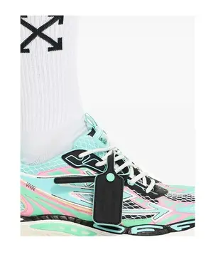 Off-White Round-toe Low-top Sneakers