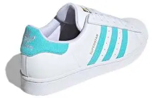 Adidas Superstar Low Top Sneakers - White/blue