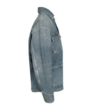 Carhartt Logo-patch Denim Trucker Jacket